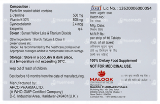 Carnimet E Tablet 10 - Uses, Side Effects, Dosage, Price | Truemeds