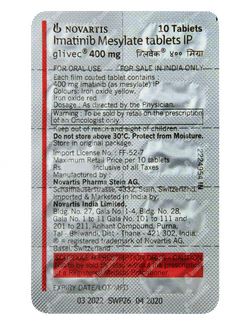 Glivec 400 MG | Order Glivec 400 MG Tablet Online at Truemeds