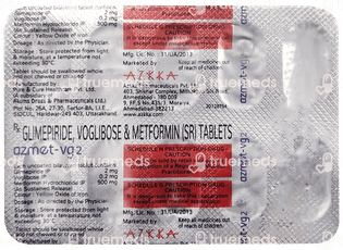 Azmet Vg 250002 Mg Tablet 10 - Uses, Side Effects, Dosage, Price | Truemeds