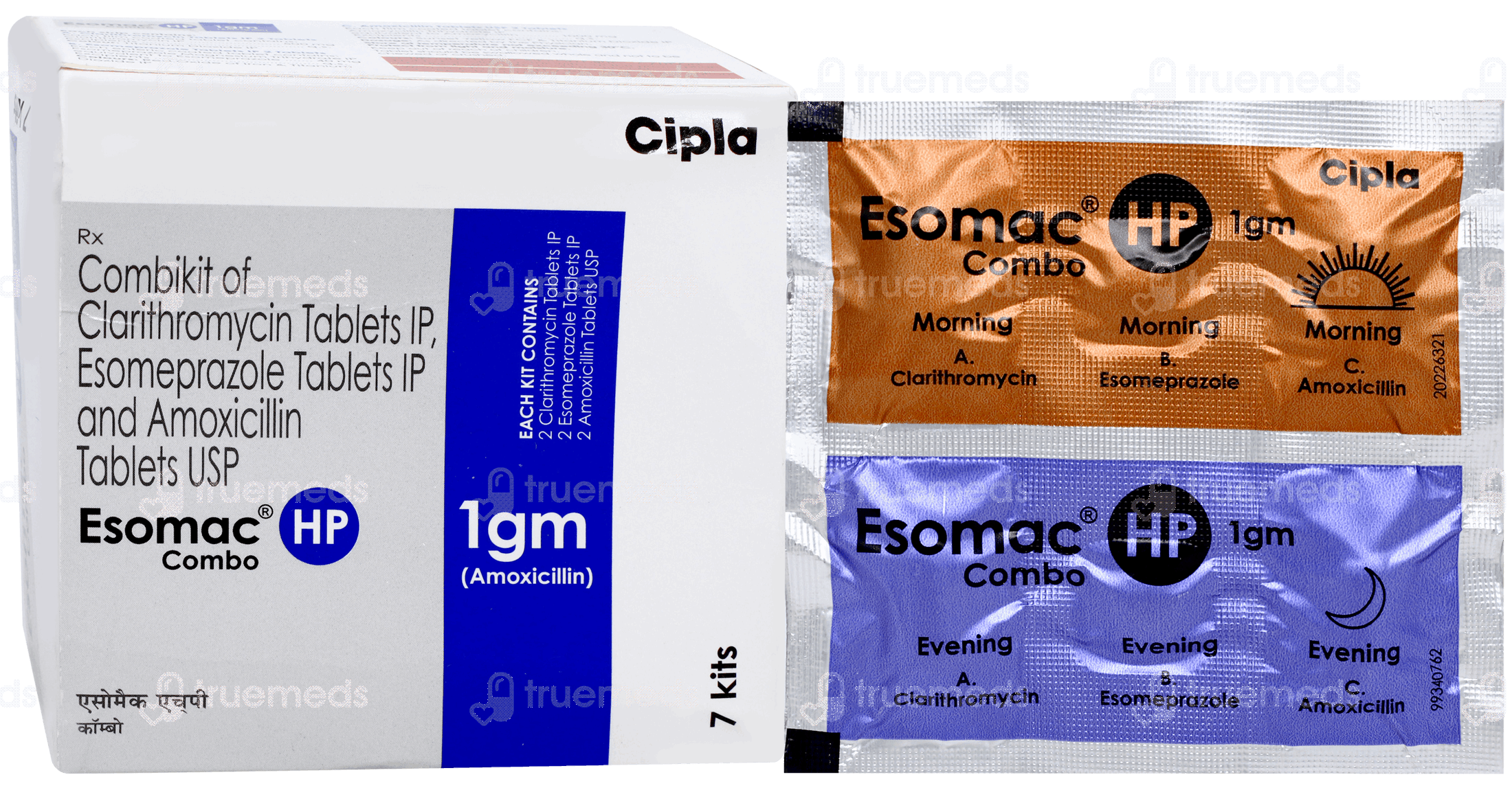 Esomac Hp Combikit | Order Esomac Hp Combikit Tablet Online at Truemeds