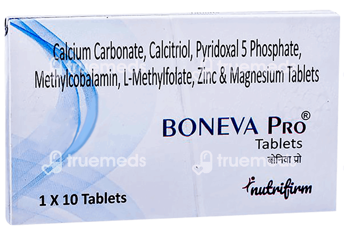 Boneva Pro Tablet 10 - Uses, Side Effects, Dosage, Price | Truemeds