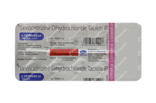 L Cetriver 10 Mg Tablet 10 - Uses, Side Effects, Dosage, Price | Truemeds