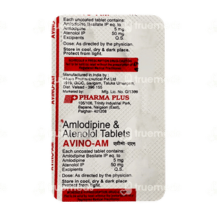 Avino Am 550 Mg Tablet 10 - Uses, Side Effects, Dosage, Price | Truemeds