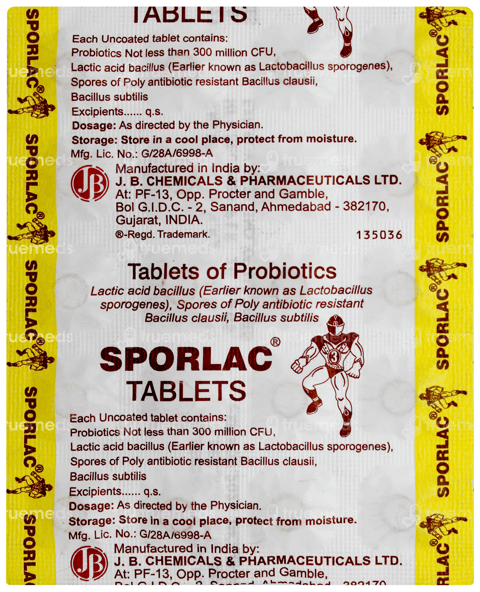 Sporlac Tablet 20 - Uses, Side Effects, Dosage, Price | Truemeds