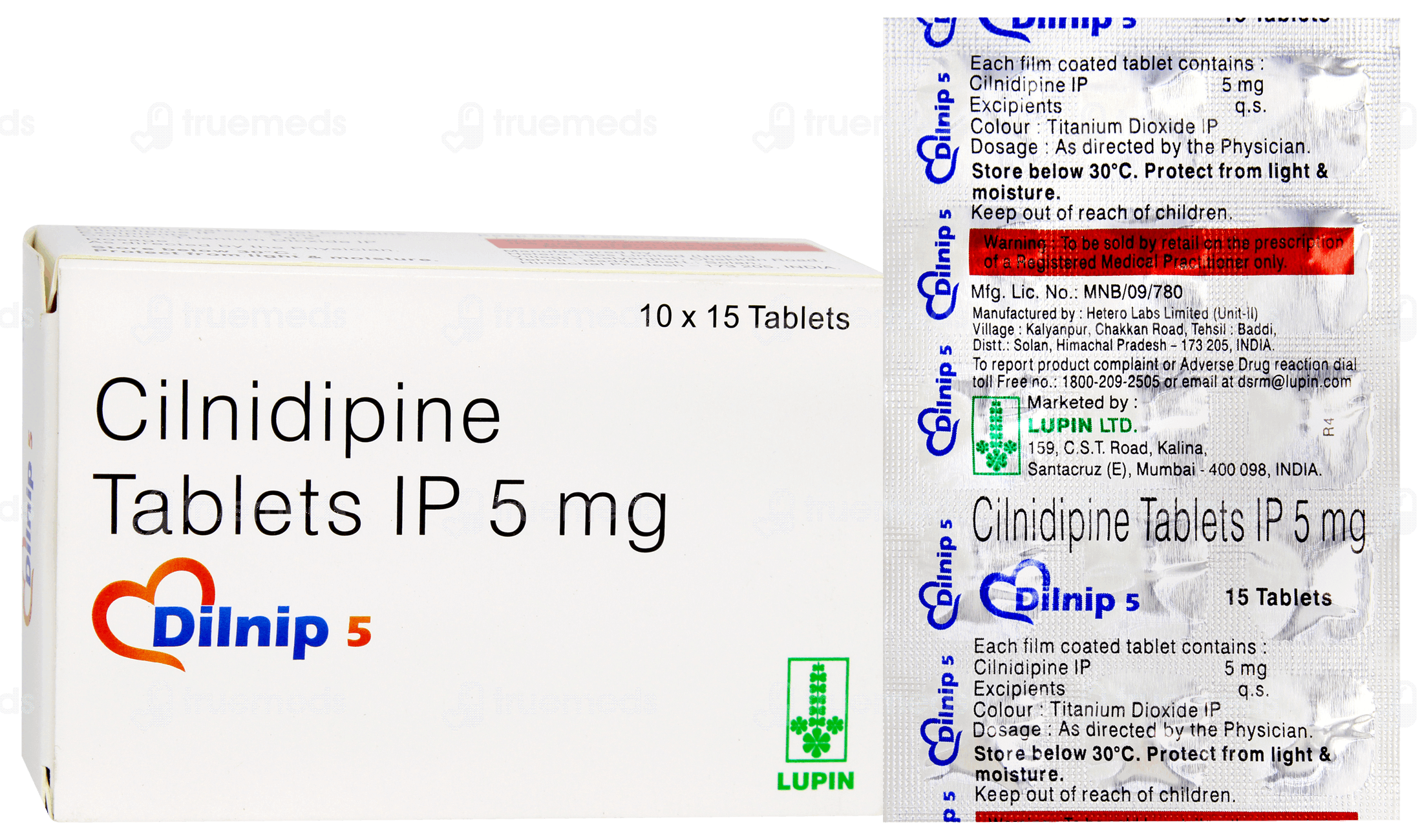 Dilnip 5 Tablet 15: Uses, Side Effects, Price & Substitutes
