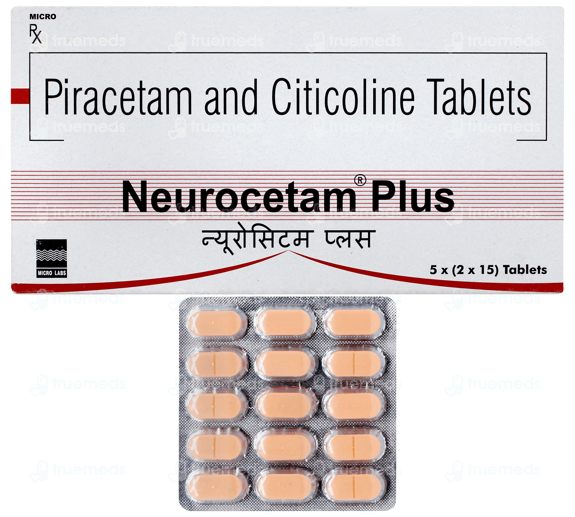 Buy Neurocetam Plus 500/800 MG Tablet 15 Online at Truemeds
