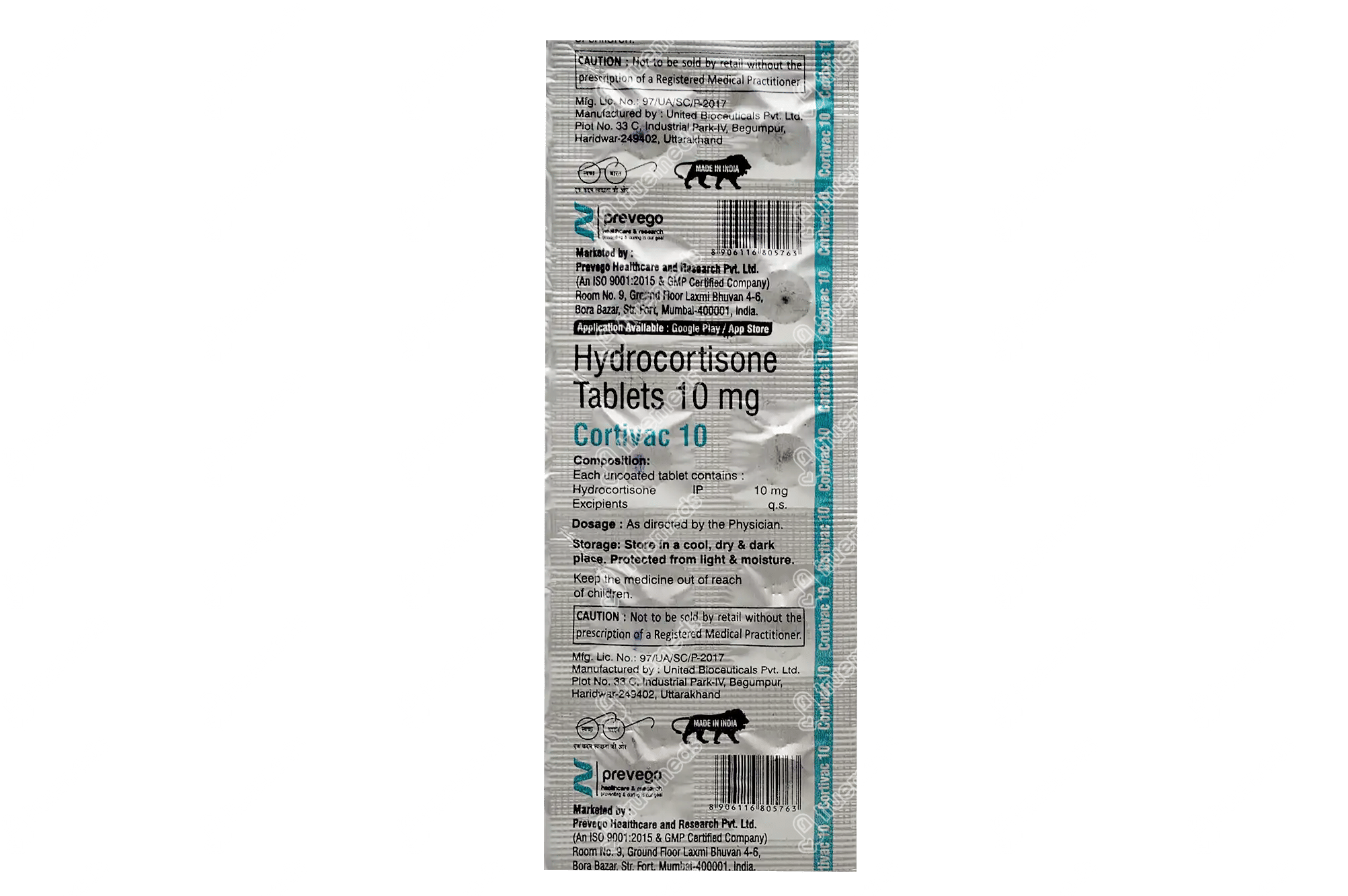 Cortivac 10 Mg Tablet 10 - Uses, Side Effects, Dosage, Price | Truemeds