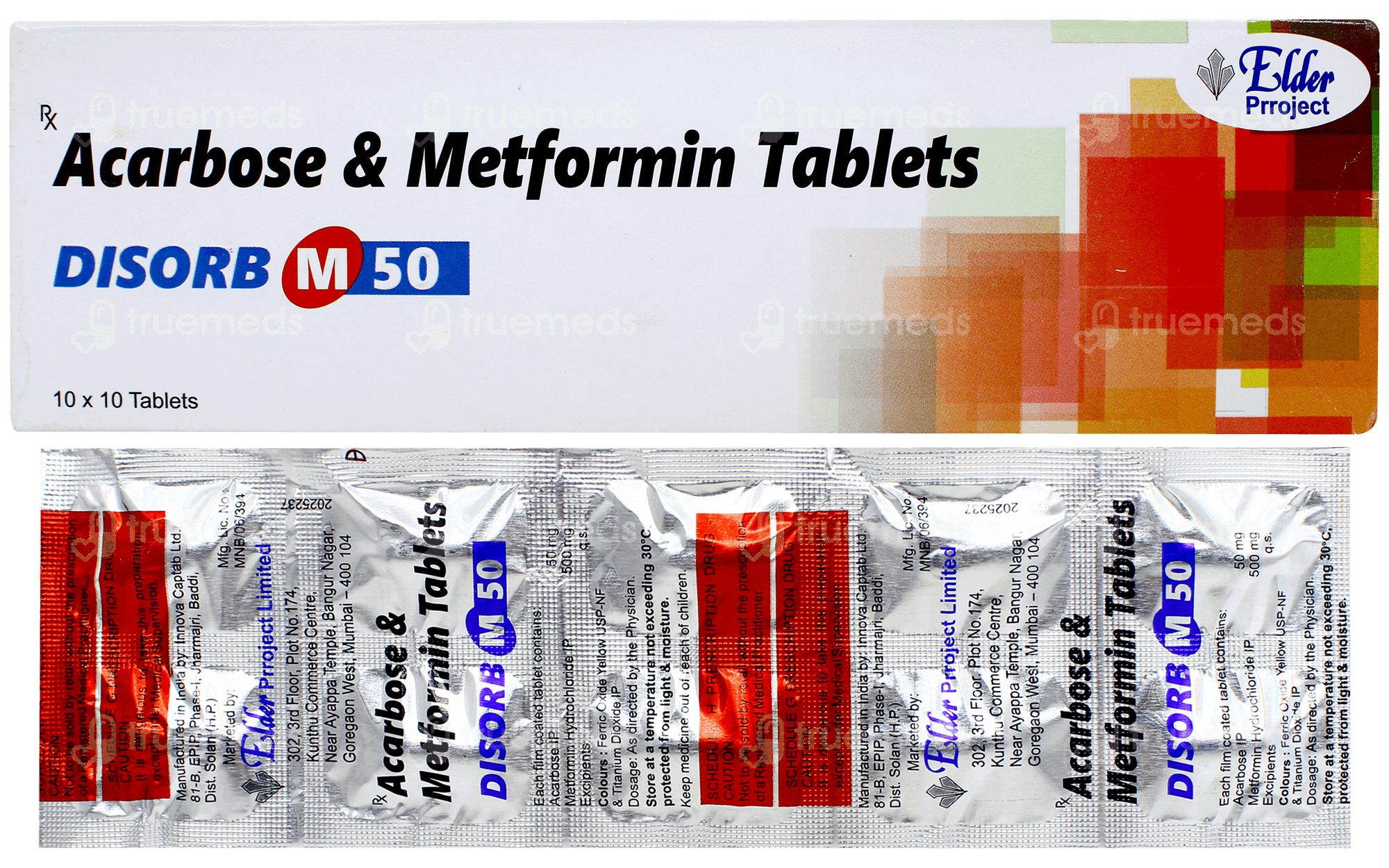 Disorb M 50/500 MG | Order Disorb M 50/500 MG Tablet Online at Truemeds