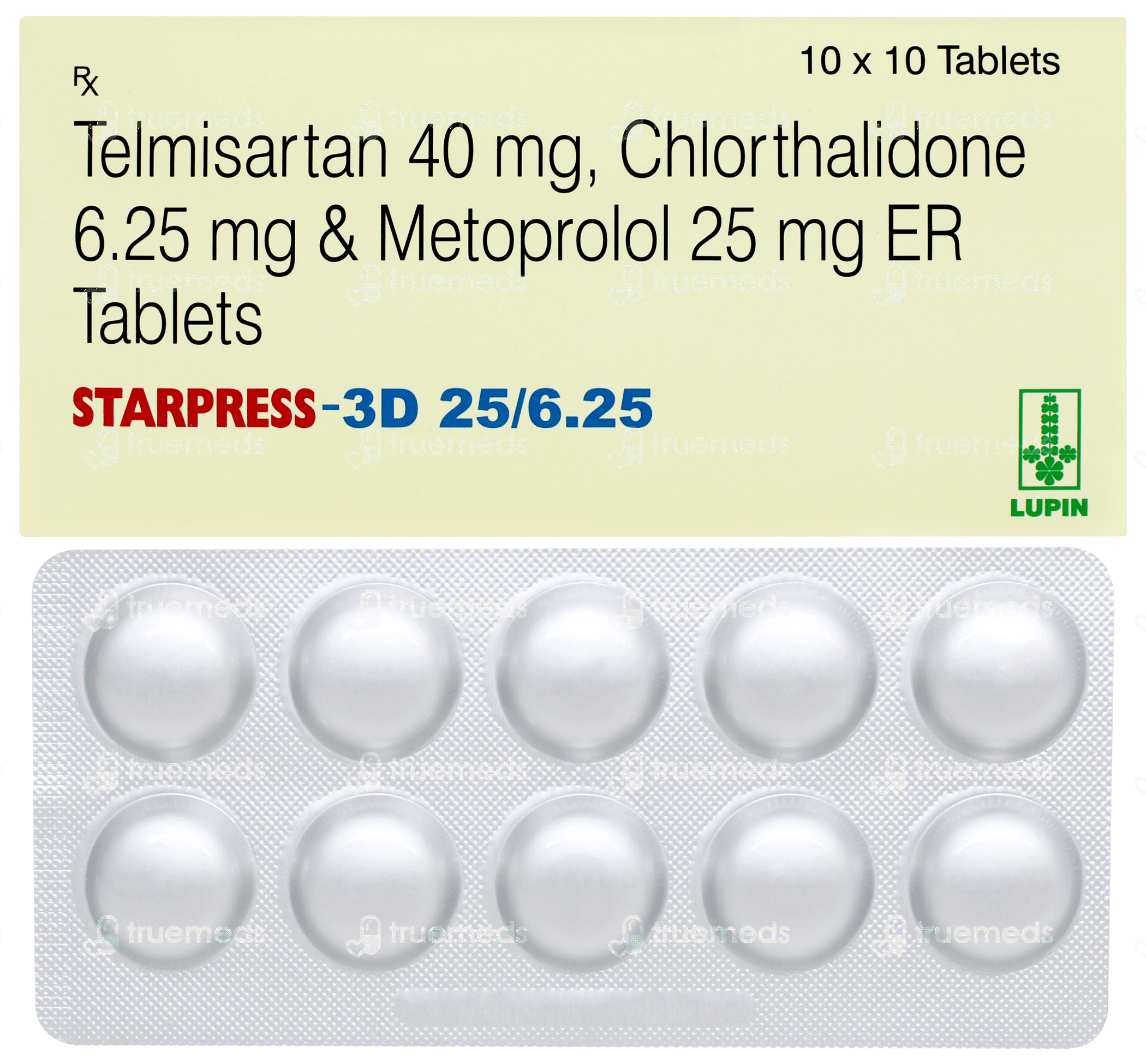Starpress 3d 25/6.25 MG Er | Order Starpress 3d 25/6.25 MG Tablet Er 10 ...