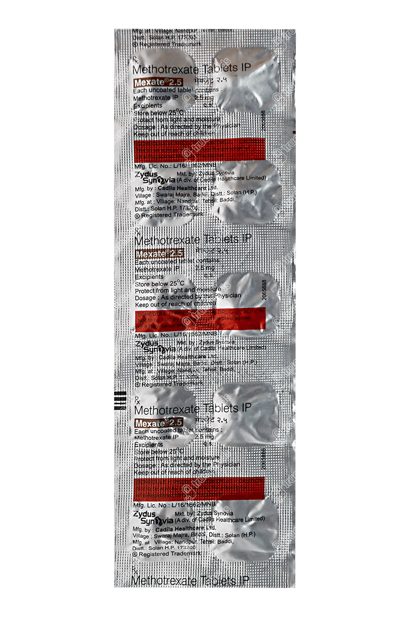 Mexate 2.5 MG | Order Mexate 2.5 MG Tablet Online at Truemeds