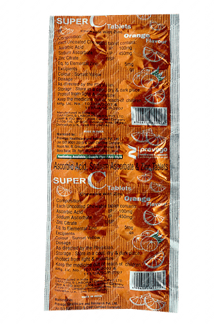 Super C Chewable | Order Super C Chewable Tablet Online at Truemeds