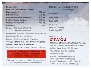 Ovafol M 600/500 MG | Order Ovafol M 600/500 MG Tablet Online at Truemeds