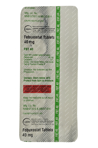 Fbt 40 Mg Tablet 10 - Uses, Side Effects, Dosage, Price | Truemeds