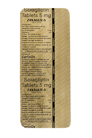 Zaxaglit 5 MG | Order Zaxaglit 5 MG Tablet Online at Truemeds