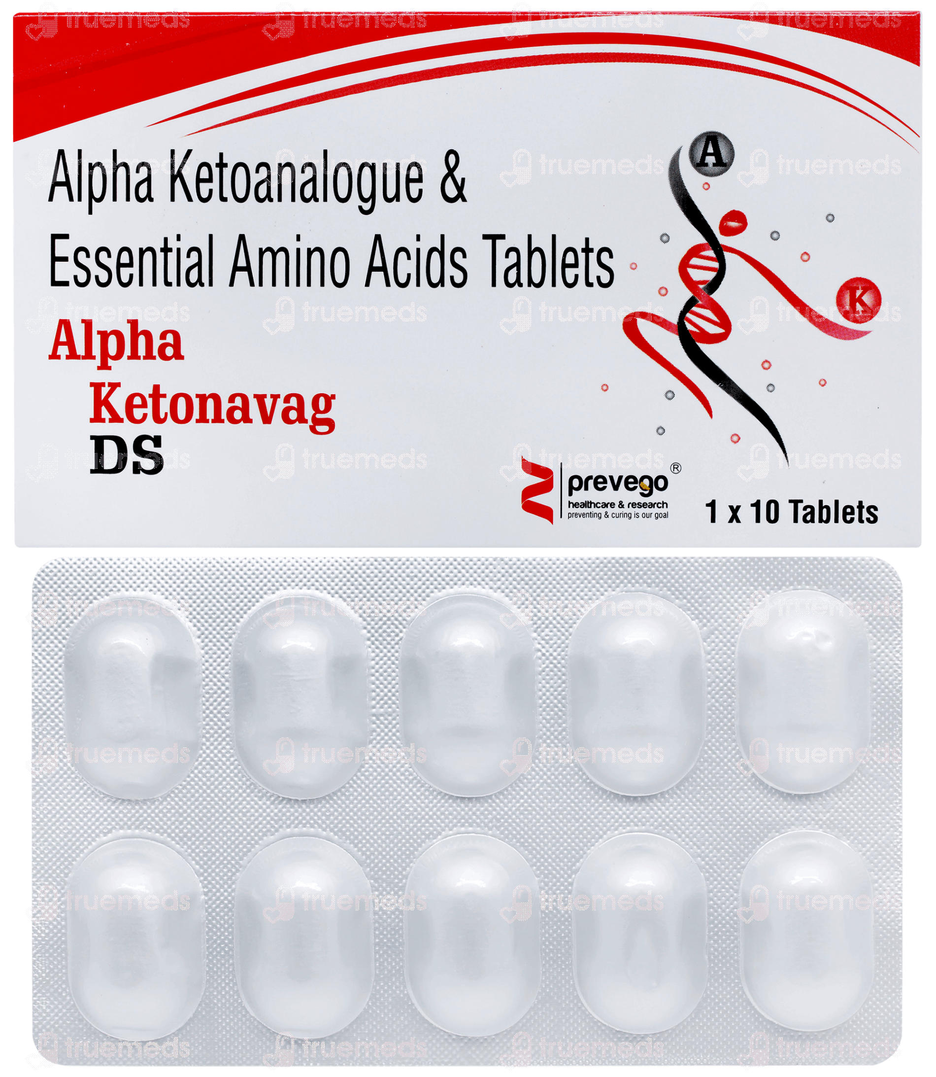 Ketoalfa Ds Tablet 10 - Uses, Side Effects, Dosage, Price | Truemeds