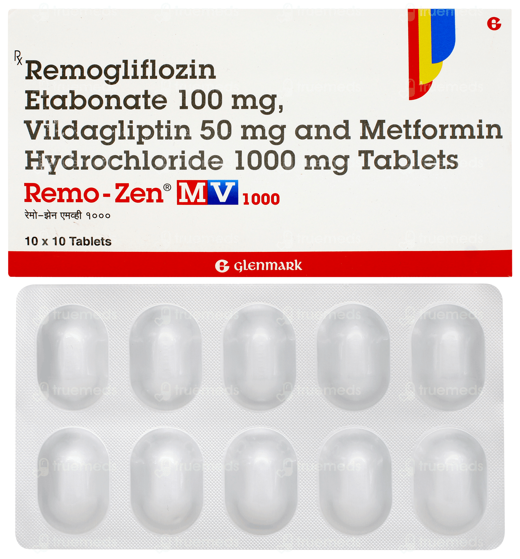 Remozen Mv 1000 Mg Tablet 10 - Uses, Side Effects, Dosage, Price | Truemeds