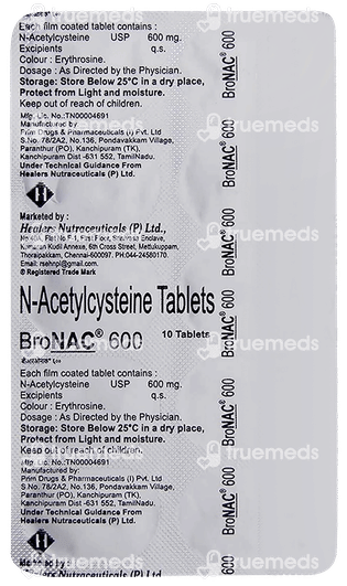 Bronac 600 MG | Order Bronac 600 MG Tablet Online at Truemeds