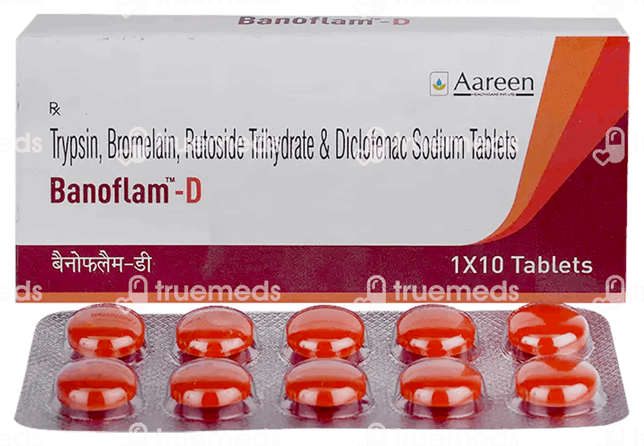 Banoflam D Tablet 10 - Uses, Side Effects, Dosage, Price | Truemeds