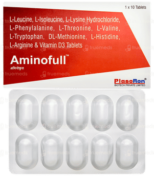 Aminofull Tablet 10 - Uses, Side Effects, Dosage, Price | Truemeds