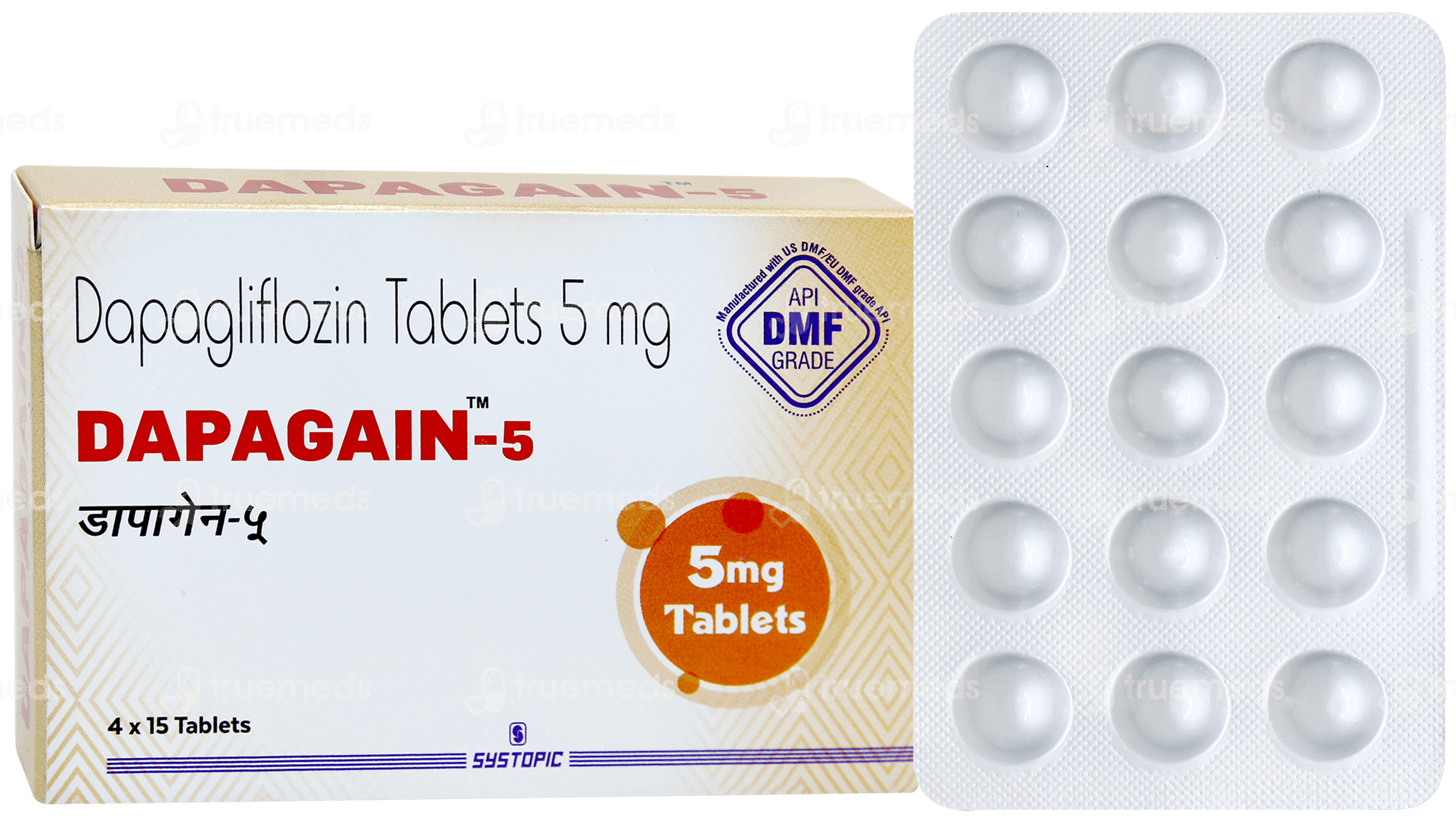 Dapagain 5 MG Tablet | Order Dapagain 5 MG Tablet 15 Online at Truemeds