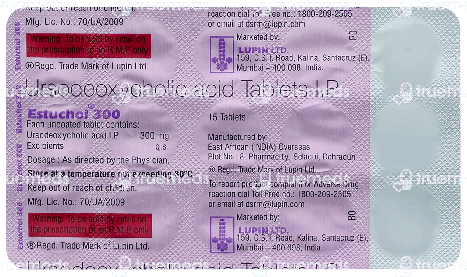 Estuchol 300 Tablet 15: Uses, Side Effects, Price & Substitutes