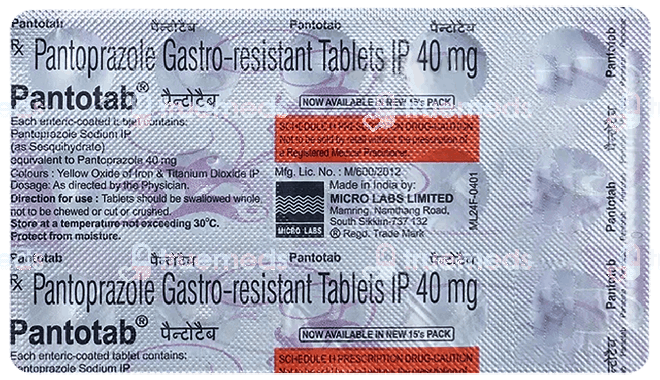 Pantotab 40 MG | Order Pantotab 40 MG Tablet Online at Truemeds