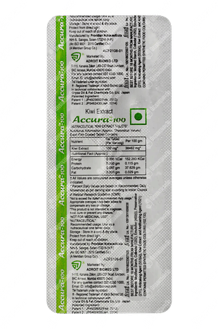 Accura 100 Mg Tablet 10 - Uses, Side Effects, Dosage, Price | Truemeds