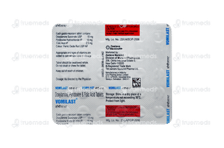 Vomilast Tablet 30 - Uses, Side Effects, Dosage, Price | Truemeds