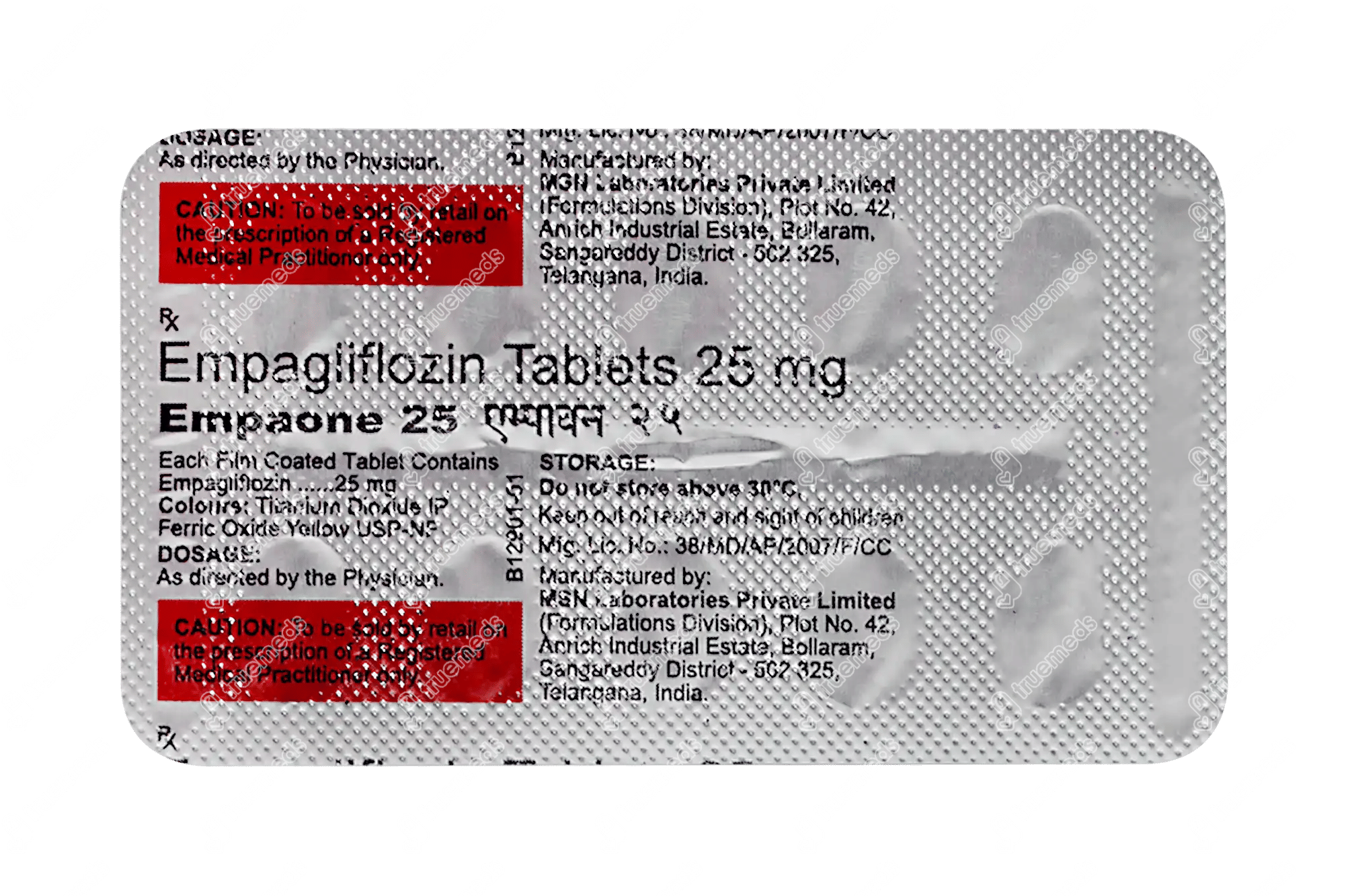 Empaone 25 MG | Order Empaone 25 MG Tablet Online at Truemeds
