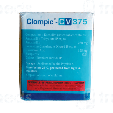 Clompic Cv 375 Mg Tablet: Uses, Side Effects, Price & Substitutes