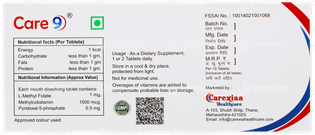 Care 9 Tablet 10 - Uses, Side Effects, Dosage, Price | Truemeds