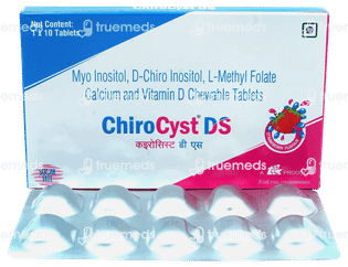 Chirocyst Ds Sugarfree Strawberry Flavour Chewable Tablet 10 - Uses ...