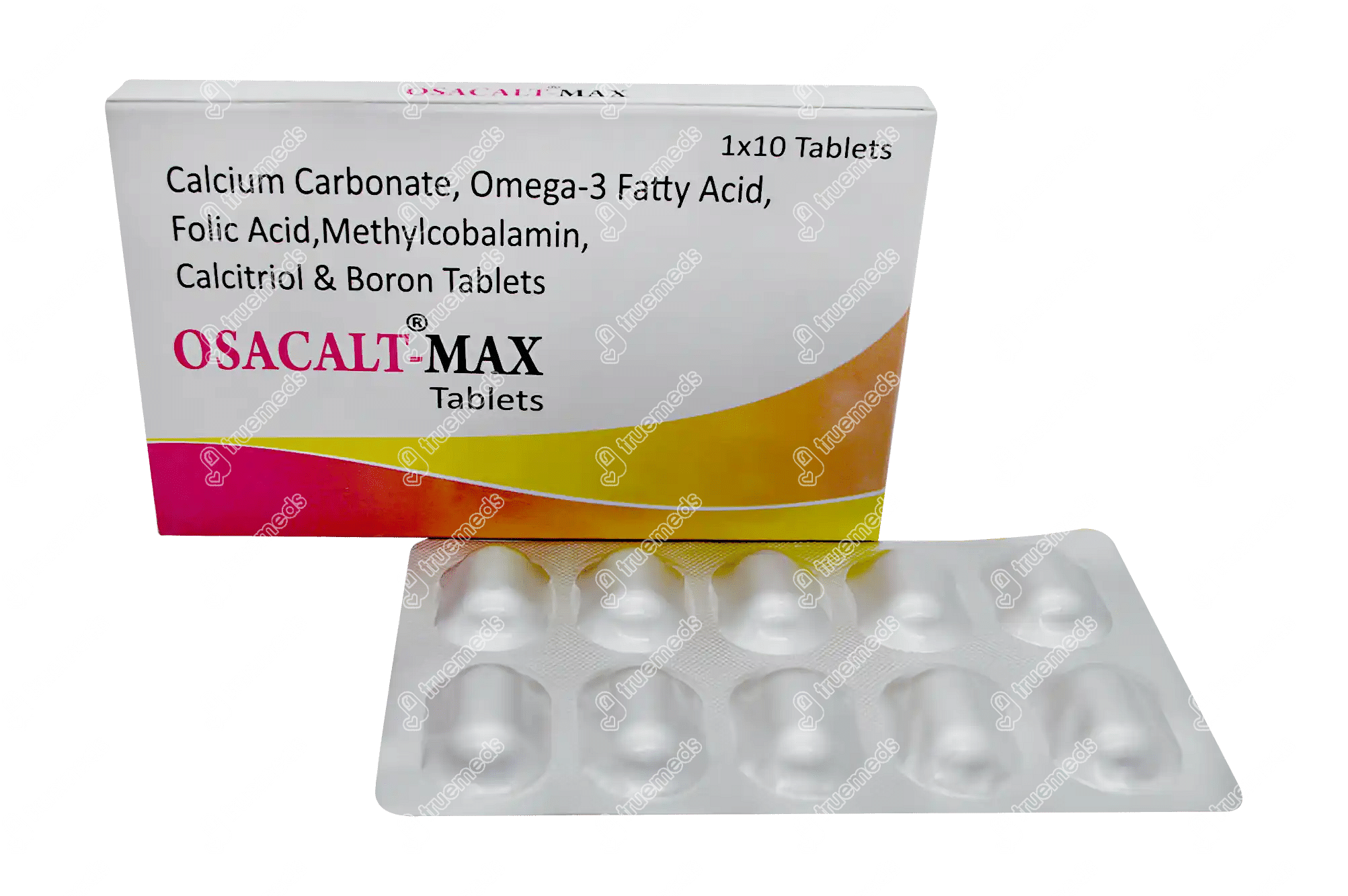 Osacalt Max Tablet 10 - Uses, Side Effects, Dosage, Price | Truemeds