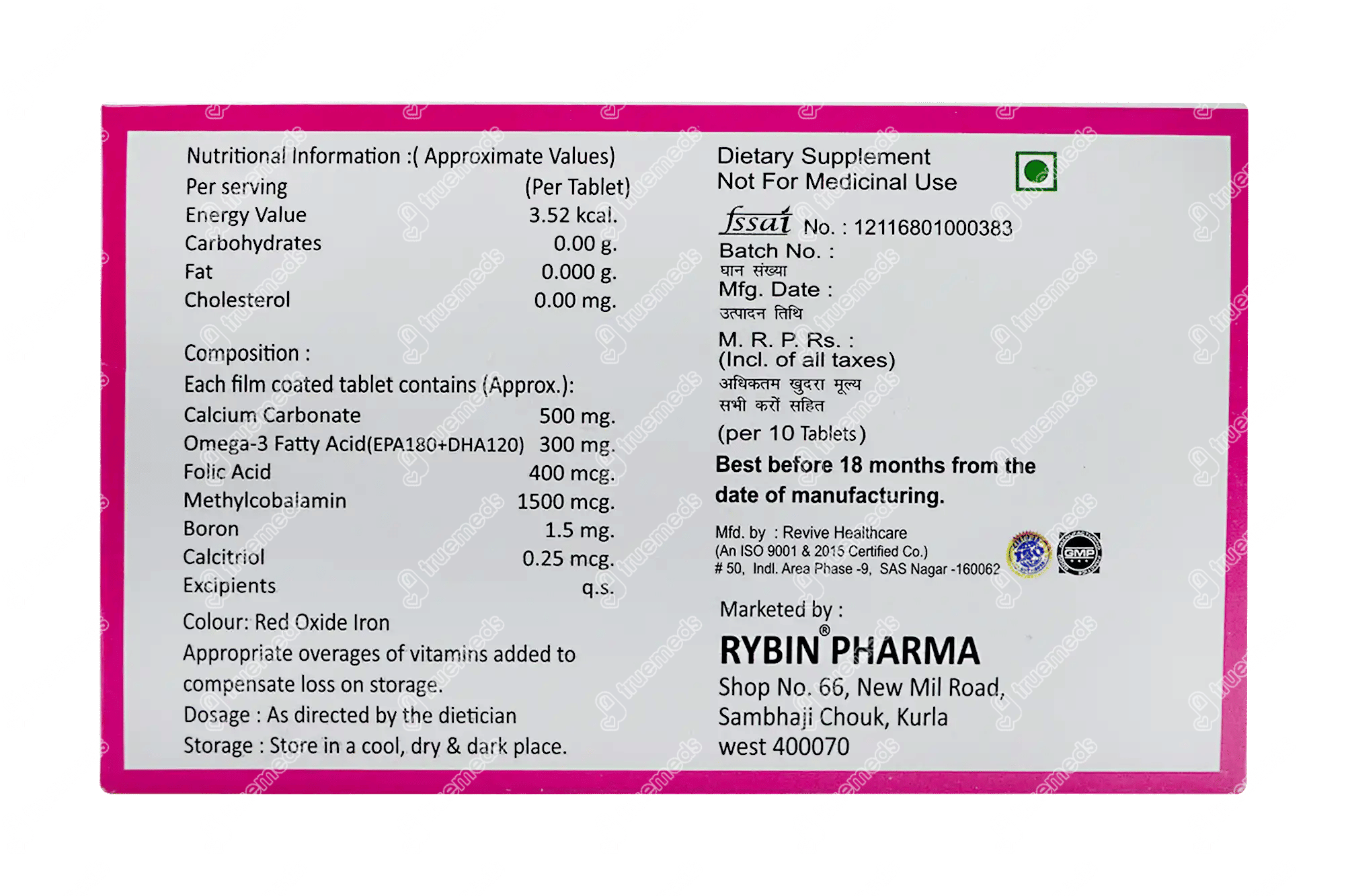 Osacalt Max Tablet 10 - Uses, Side Effects, Dosage, Price | Truemeds