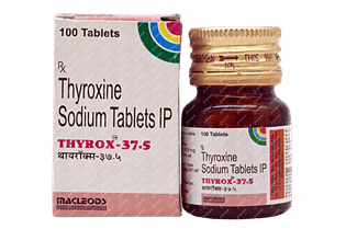 Thyrox 37.5 MCG 1 | Order Thyrox 37.5 MCG Tablet 100 Online at Truemeds