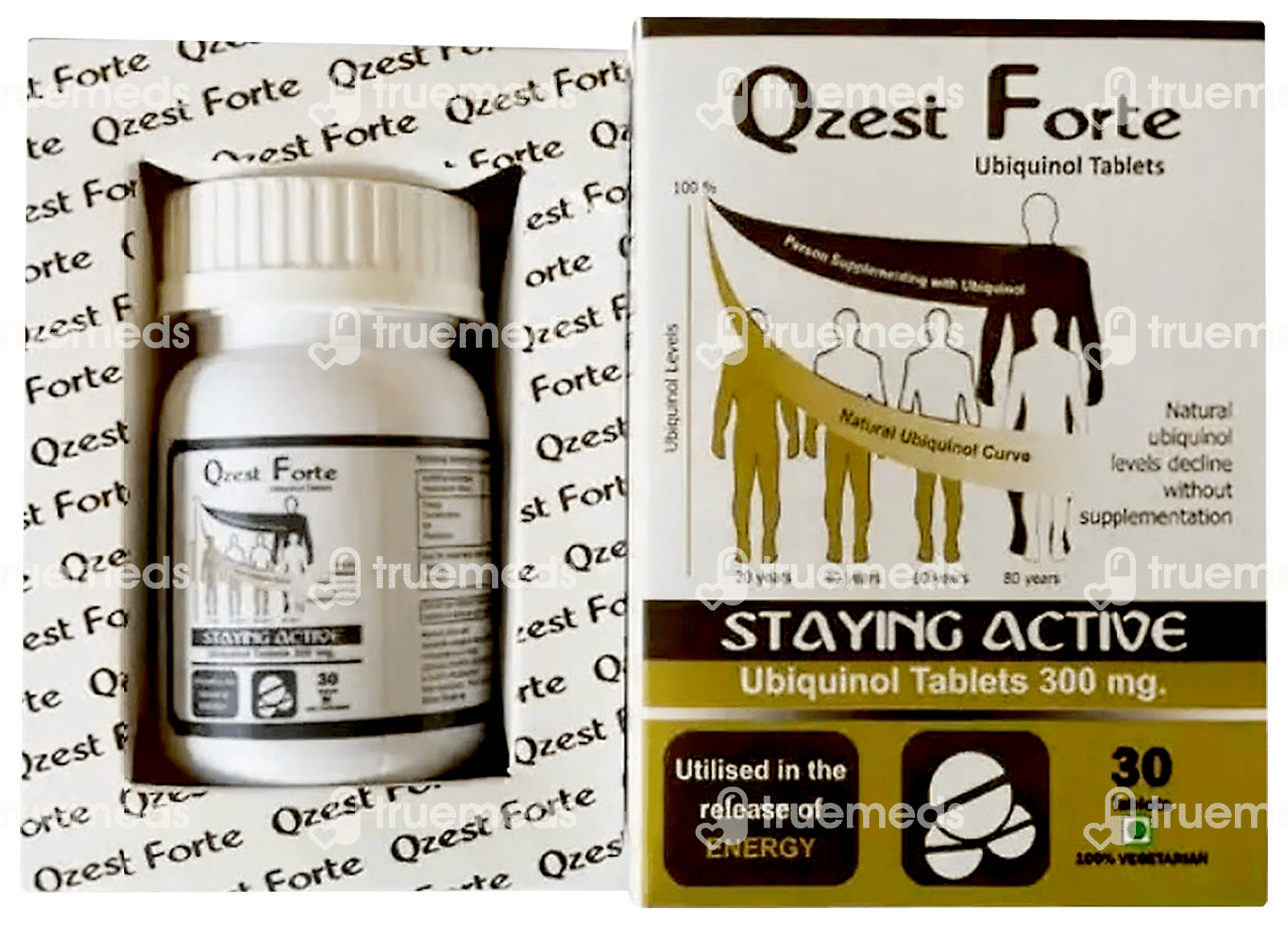 Qzest Forte 300 Mg Tablet 30 - Uses, Side Effects, Dosage, Price | Truemeds