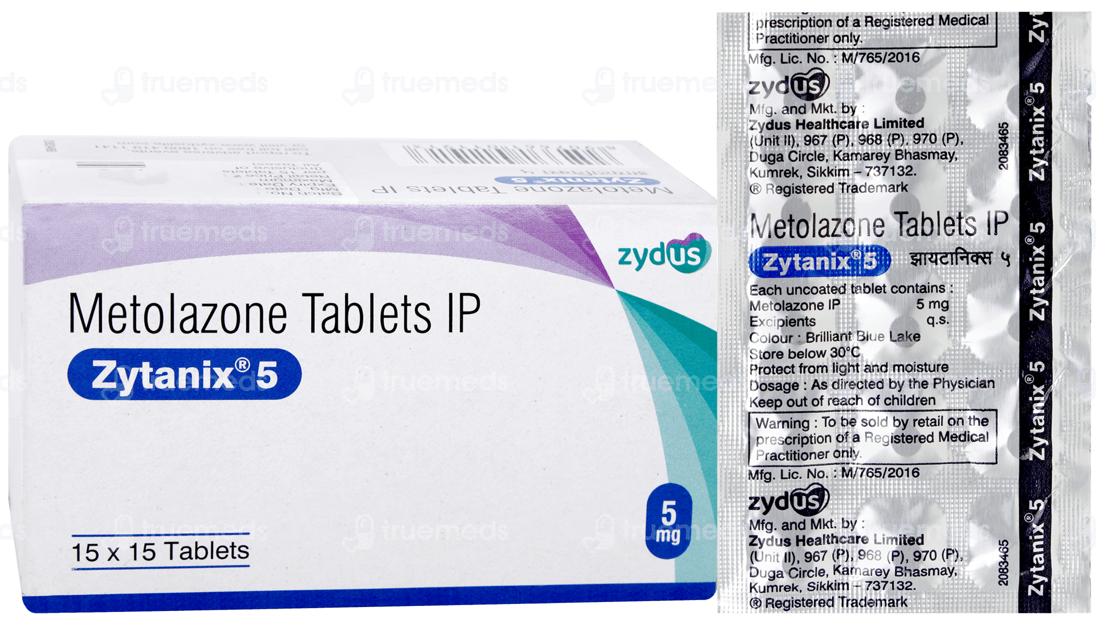 Buy Zytanix 5 MG Strip Of 15 Tablets Online at Truemeds