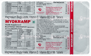 Myokramp Tablet 10 - Uses, Side Effects, Dosage, Price | Truemeds