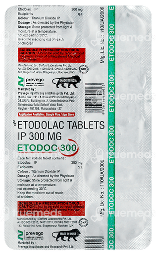 Etodoc 300 MG | Order Etodoc 300 MG Tablet Online at Truemeds