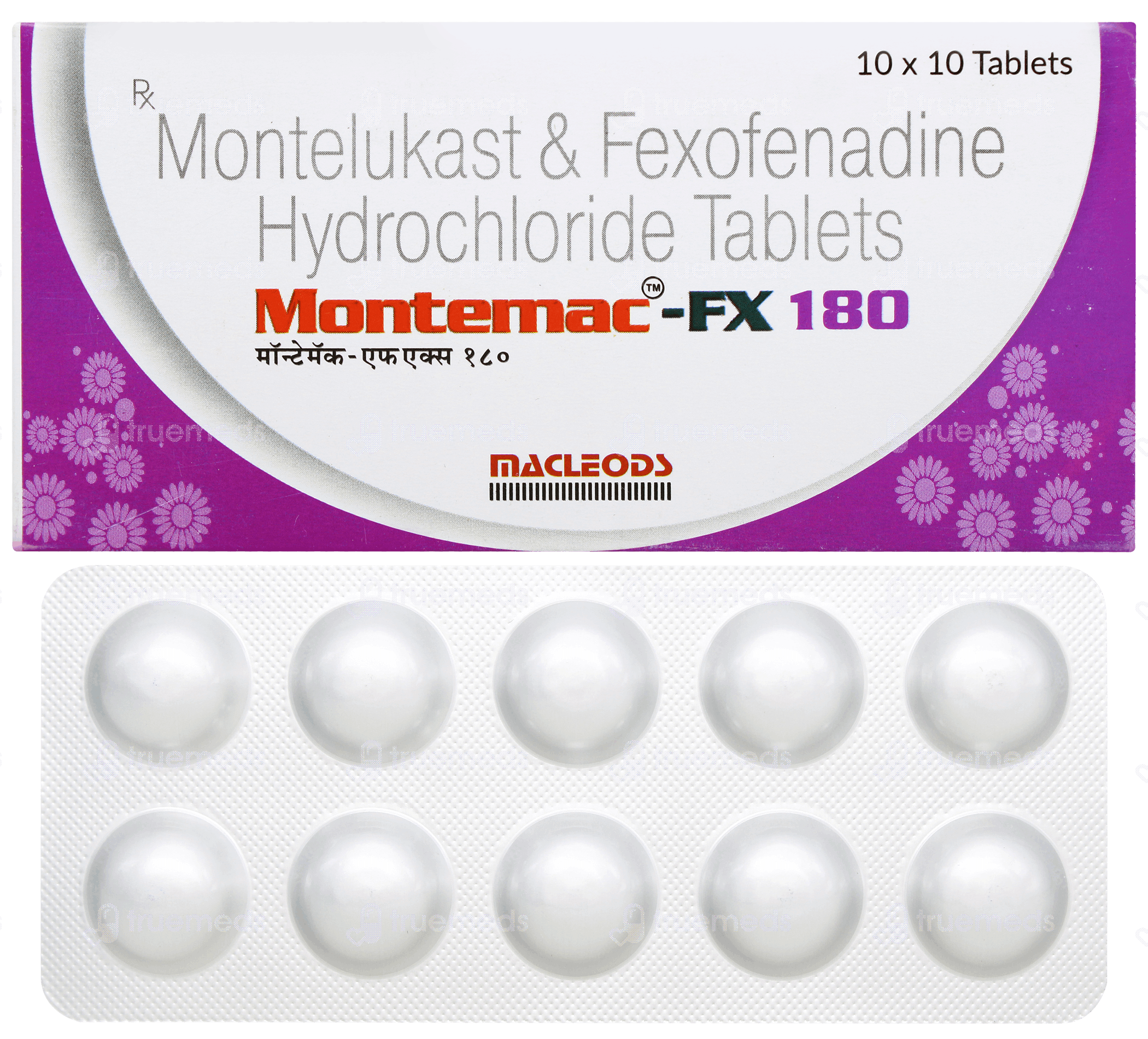 Montemac Fx 10180 Mg Tablet 10 - Uses, Side Effects, Dosage, Price ...