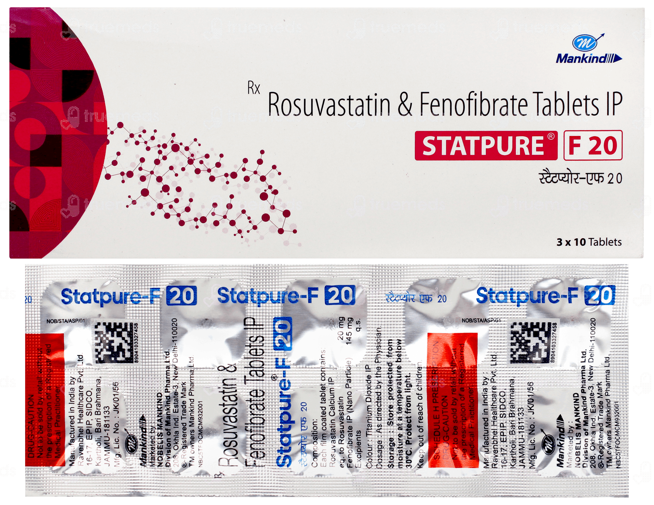 Statpure F 20 Tablet 10: Uses, Side Effects, Price & Substitutes