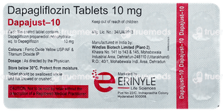Dapajust 10 Mg Tablet 14 - Uses, Side Effects, Dosage, Price | Truemeds
