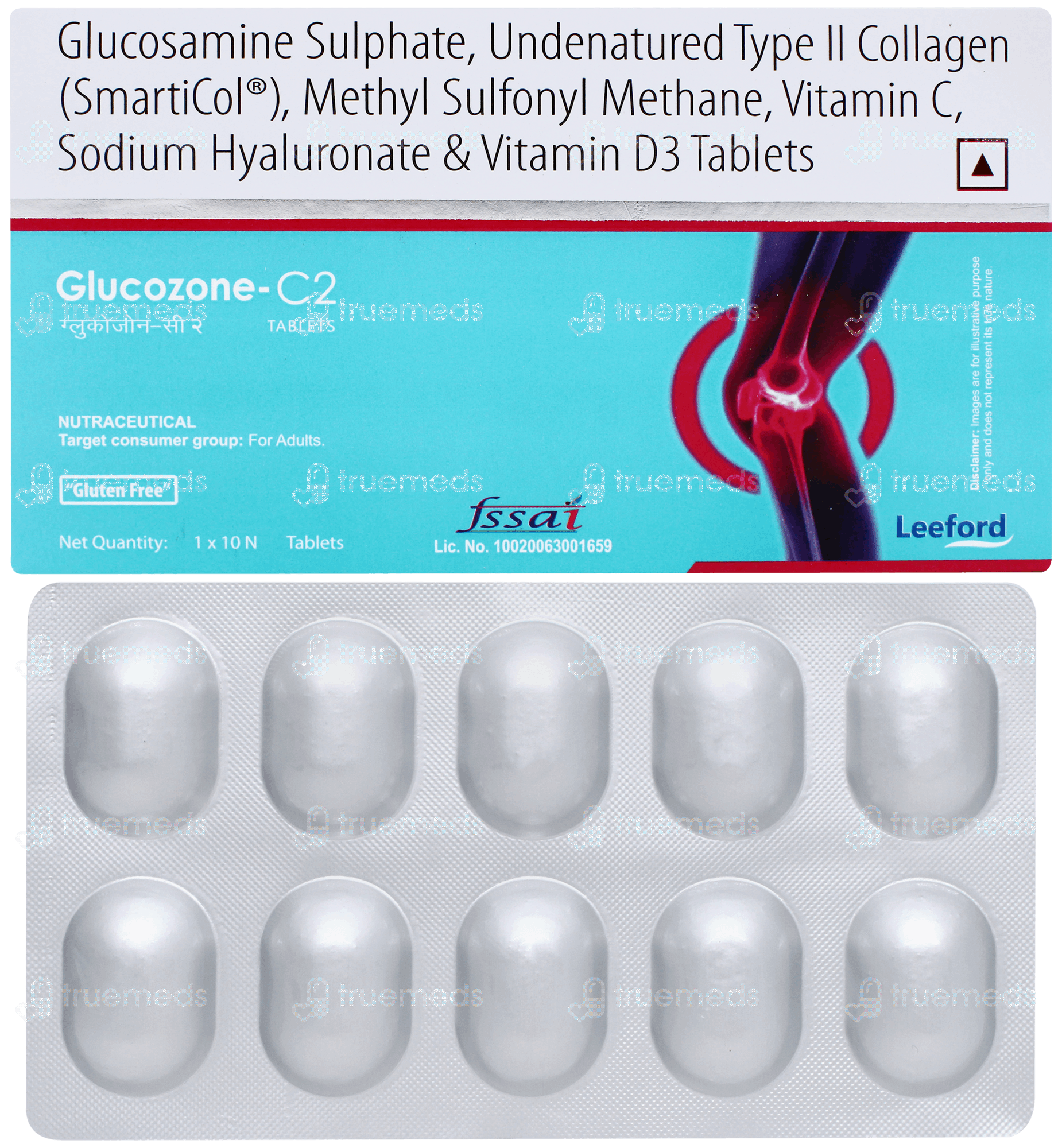 Glucozone C2 Tablet 10 - Uses, Side Effects, Dosage, Price | Truemeds