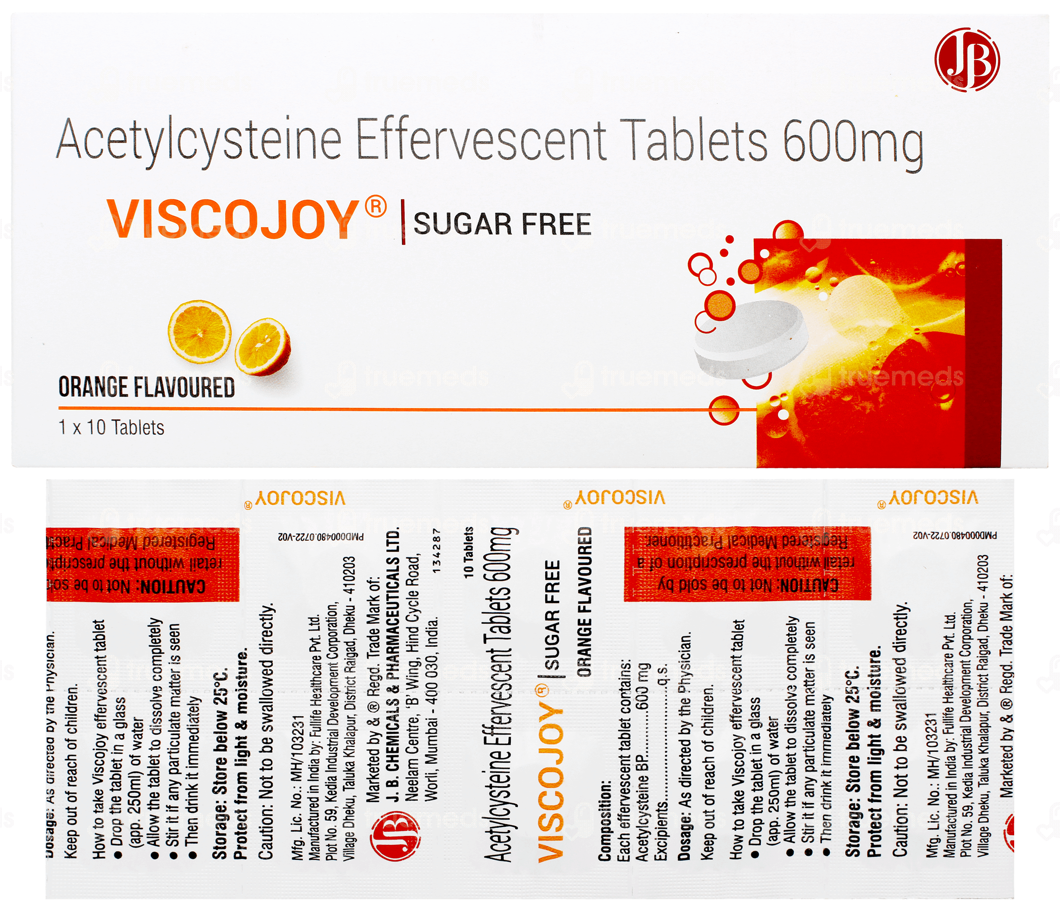 Viscojoy 600 Mg Tablet 10 - Uses, Side Effects, Dosage, Price | Truemeds