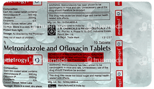 Metrogyl O 200500 Mg Tablet 10 - Uses, Side Effects, Dosage, Price ...