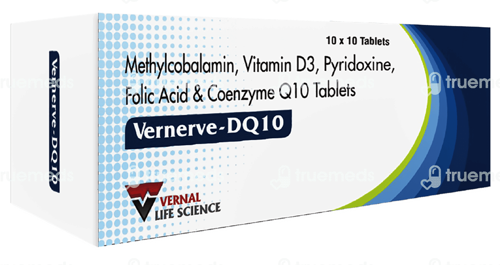 Vernerve Dq 10 Tablet 10 - Uses, Side Effects, Dosage, Price | Truemeds
