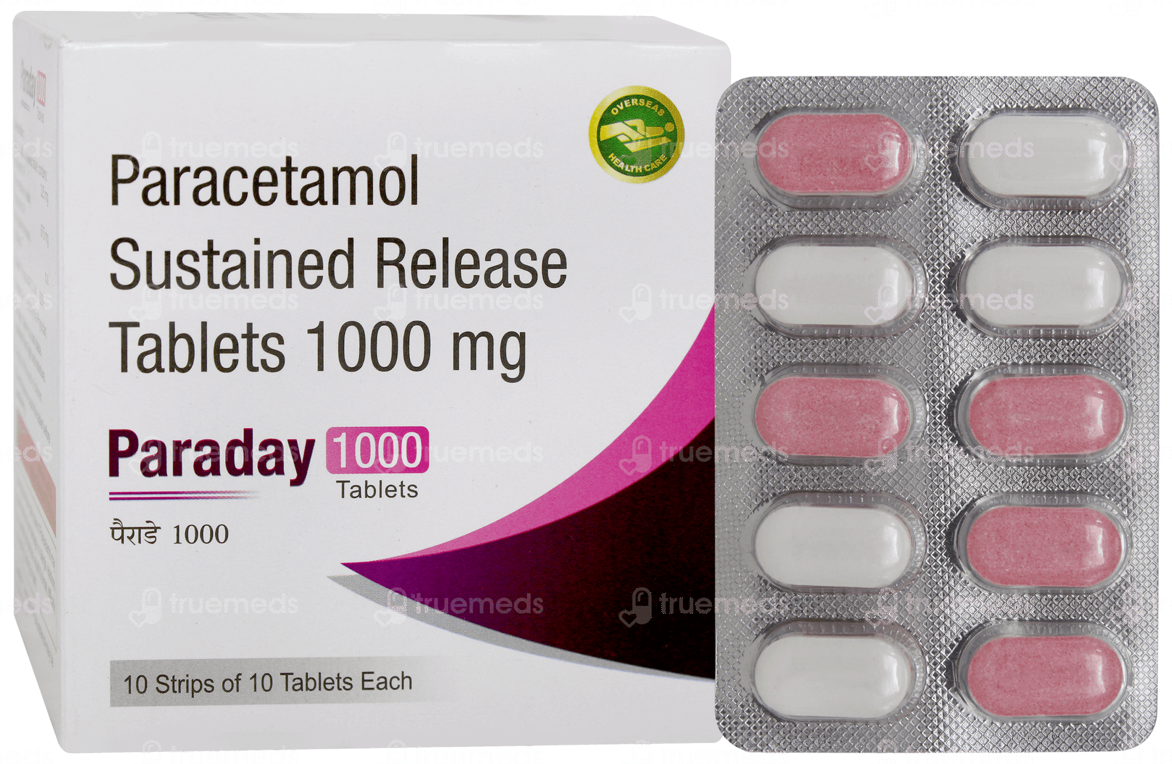 Paraday 1000 Mg Tablet 10 - Uses, Side Effects, Dosage, Price | Truemeds