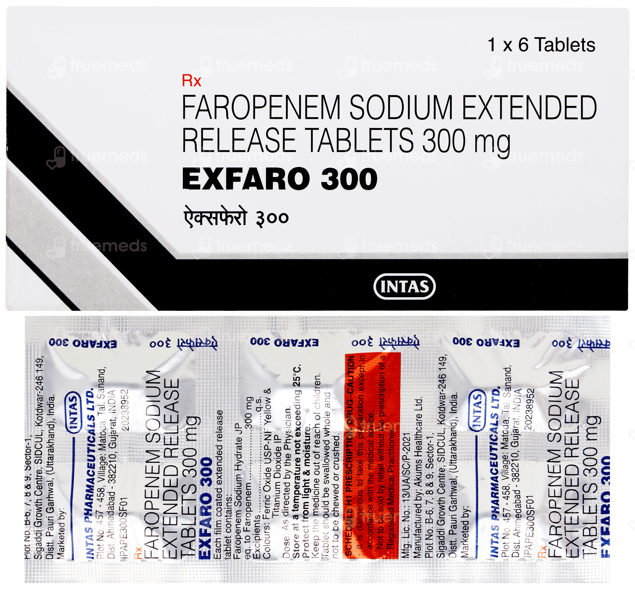 Exfaro 300 Mg Tablet 6 - Uses, Side Effects, Dosage, Price | Truemeds