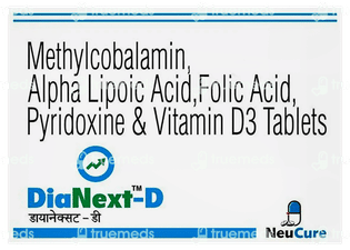 Dianext D Tablet 10 - Uses, Side Effects, Dosage, Price | Truemeds