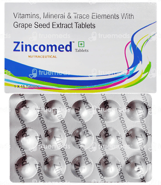 Zincomed Tablet 15 - Uses, Side Effects, Dosage, Price | Truemeds